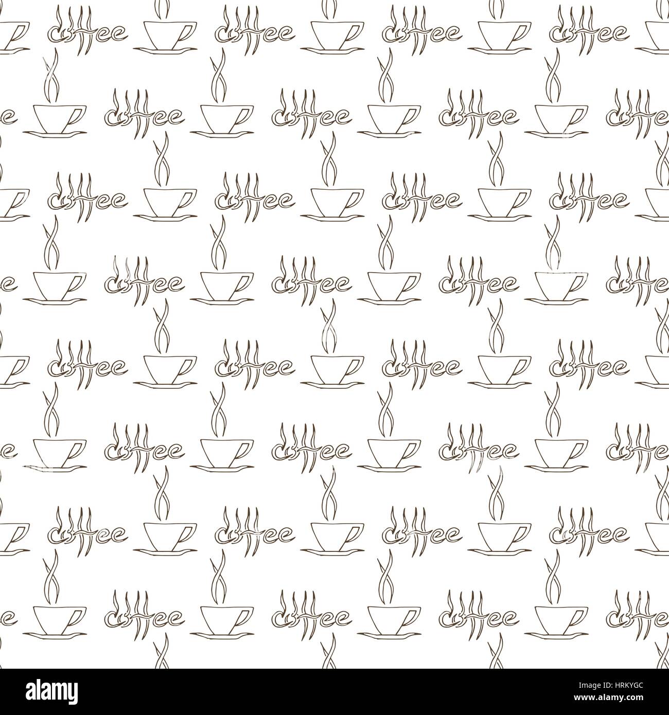 Coffee Seamless Pattern Stock Vector Image & Art - Alamy