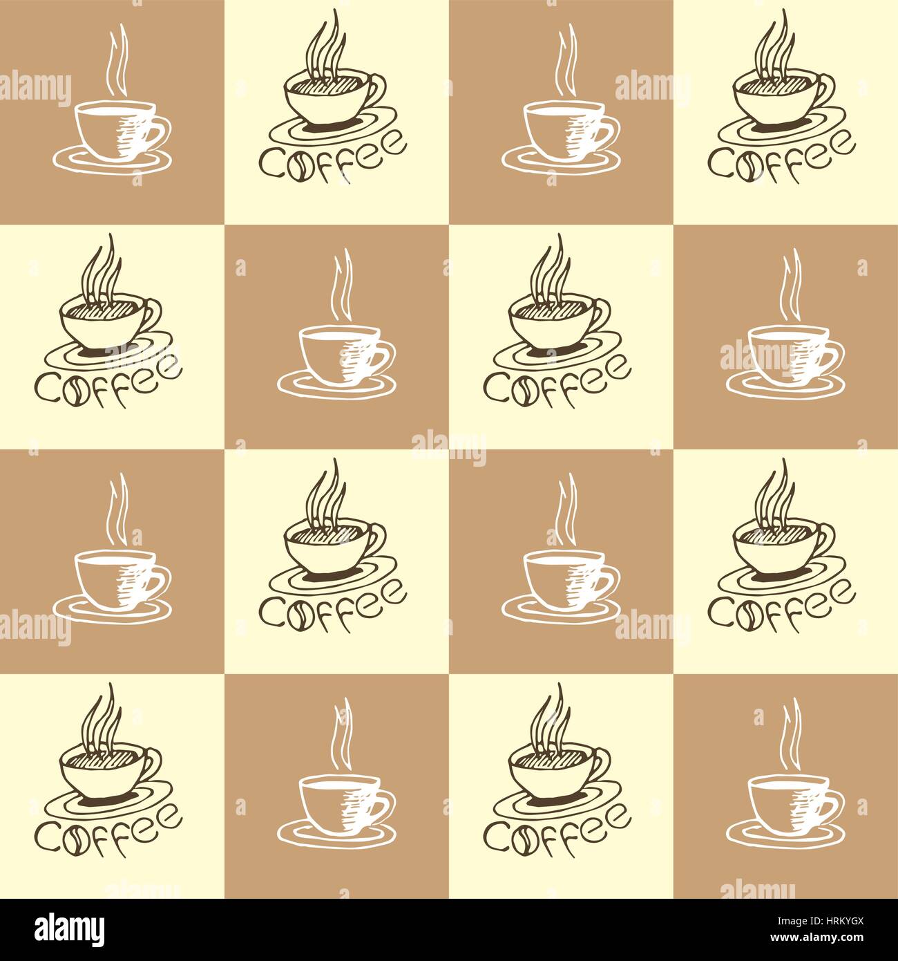 Coffee Seamless Pattern Stock Vector Image & Art - Alamy