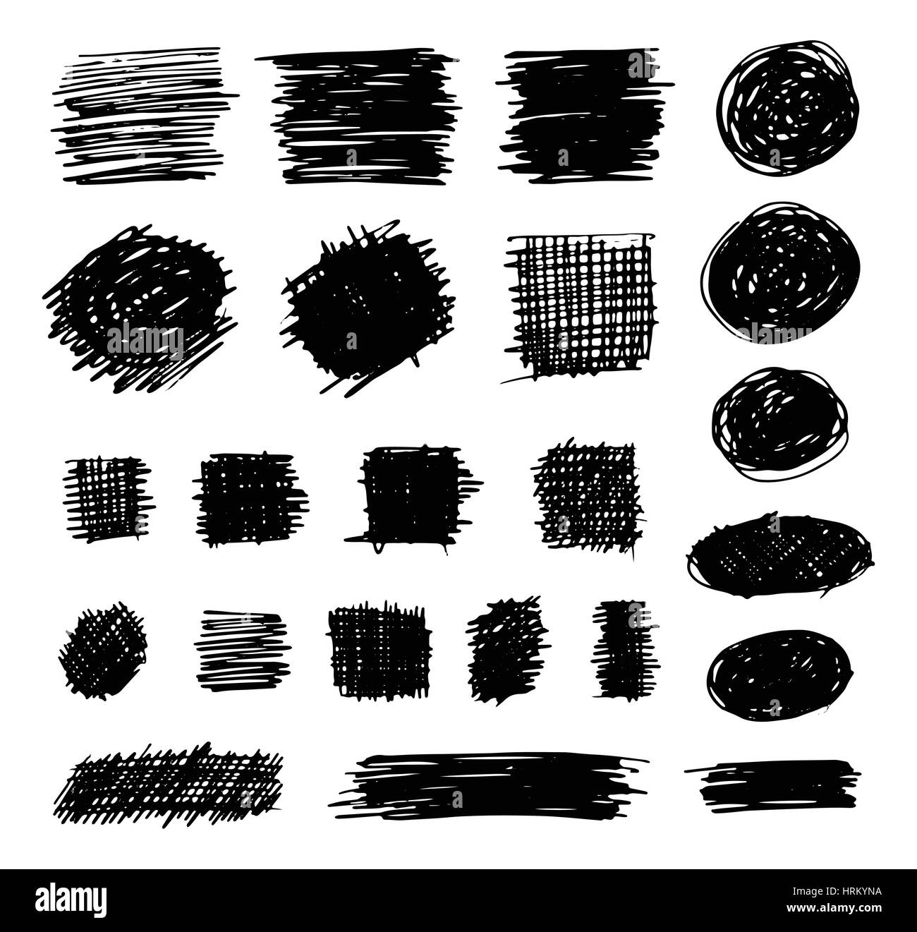 Abstract line doodle shapes Black and White Stock Photos & Images - Alamy