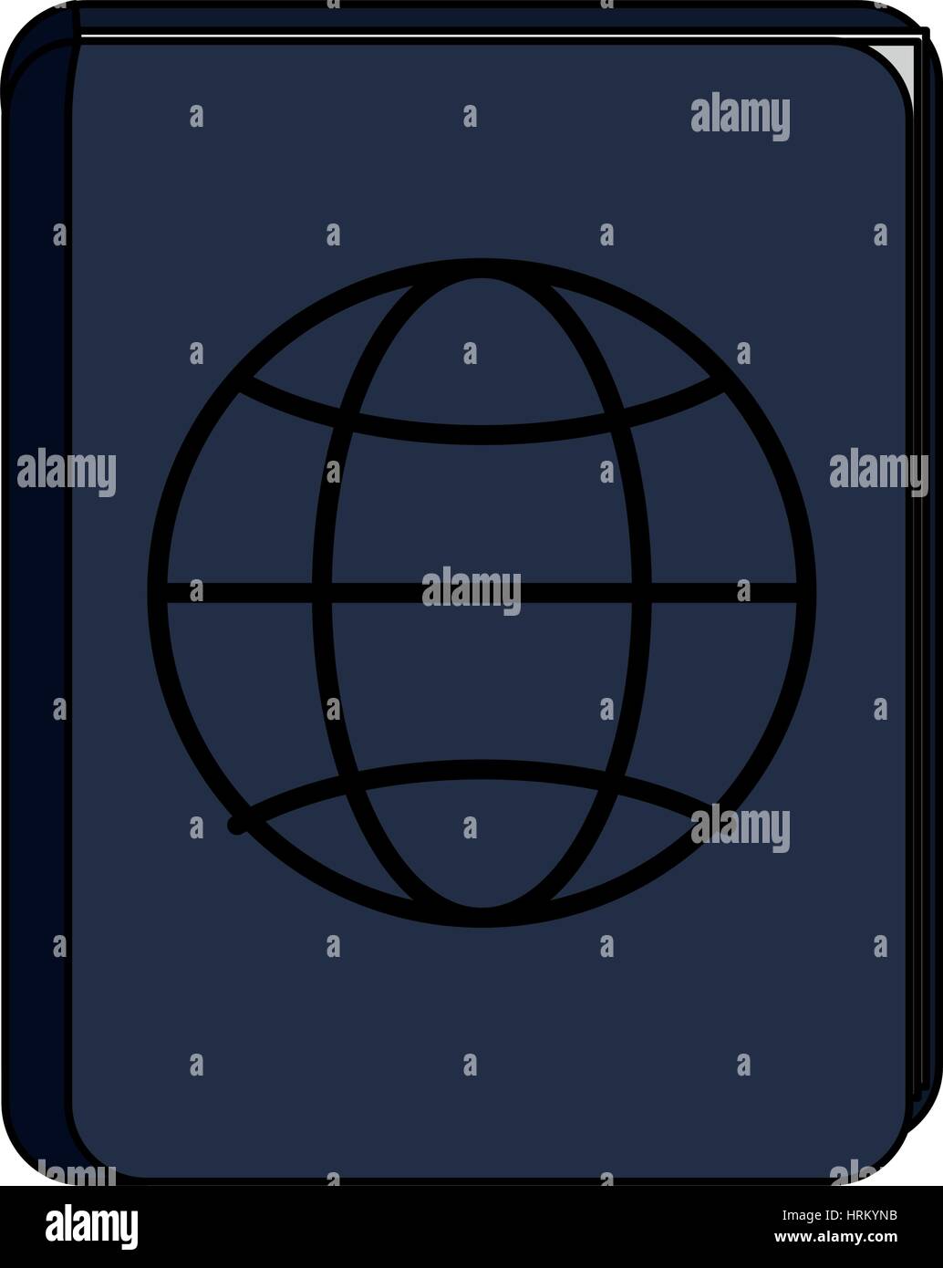 blue passport icon image Stock Vector Image & Art - Alamy