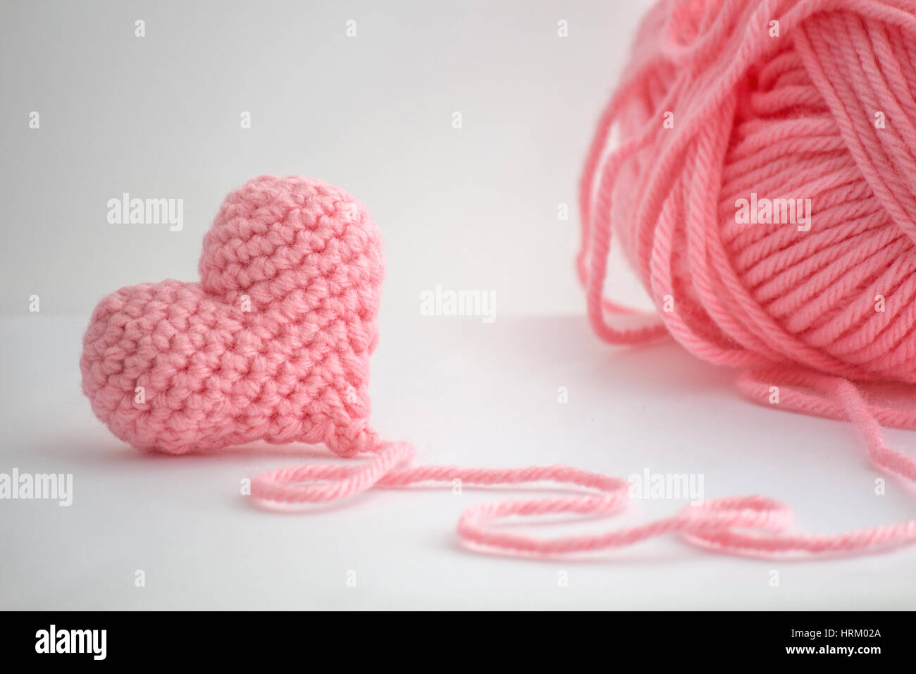Adorable little heart crocheted by hand. Made with a thread of a thick ...