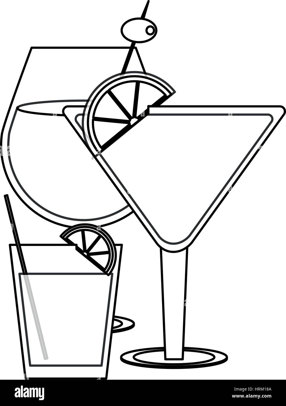 cocktail in embellished glass icon image Stock Vector Image & Art - Alamy