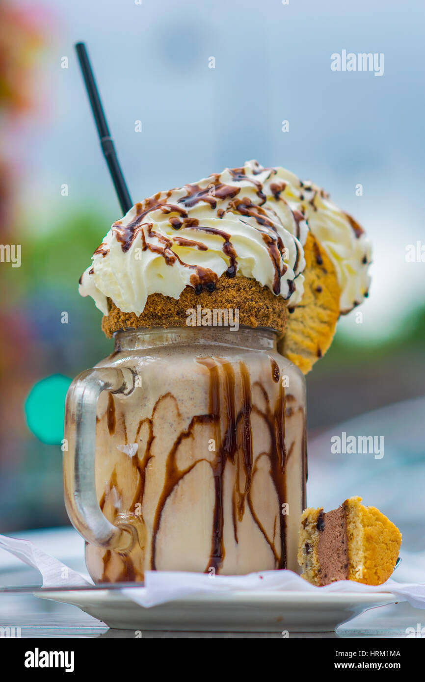 A Very Tasty Looking Milkshake Stock Photo - Alamy