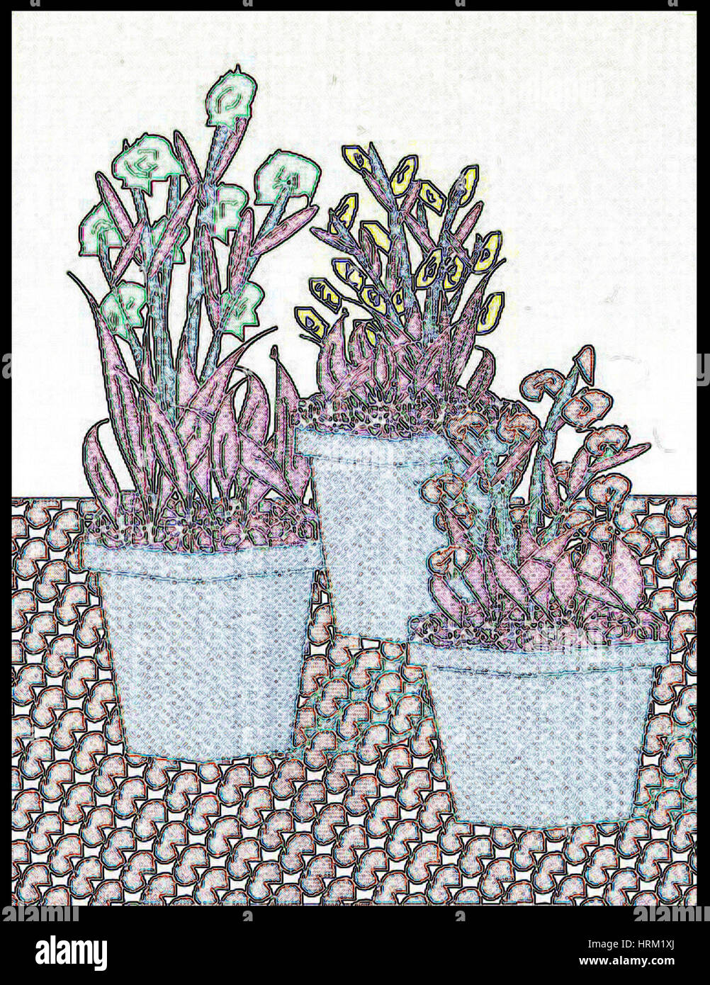 Simple graphic magazine illustrations Stock Photo - Alamy