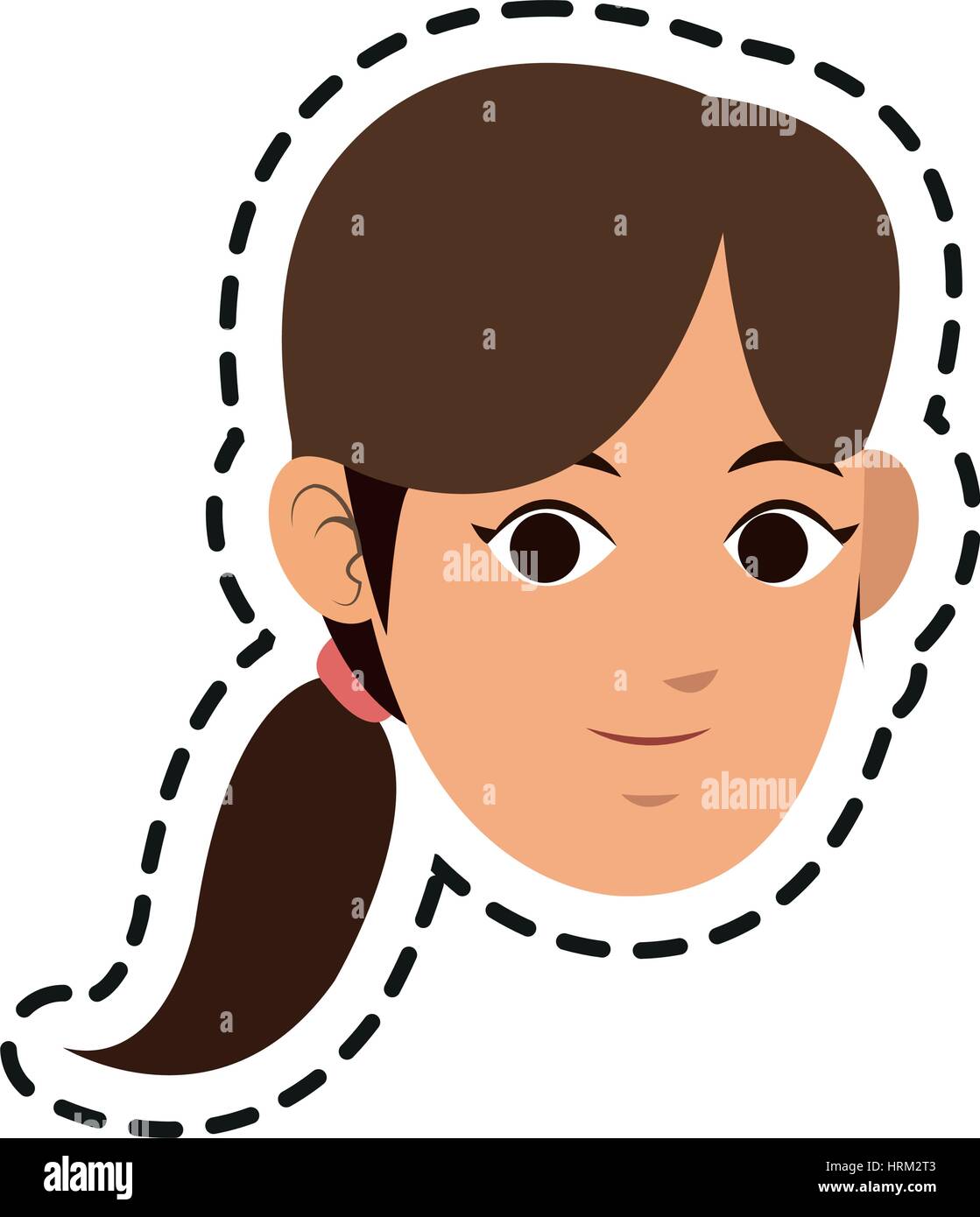 young woman icon image Stock Vector Image & Art - Alamy