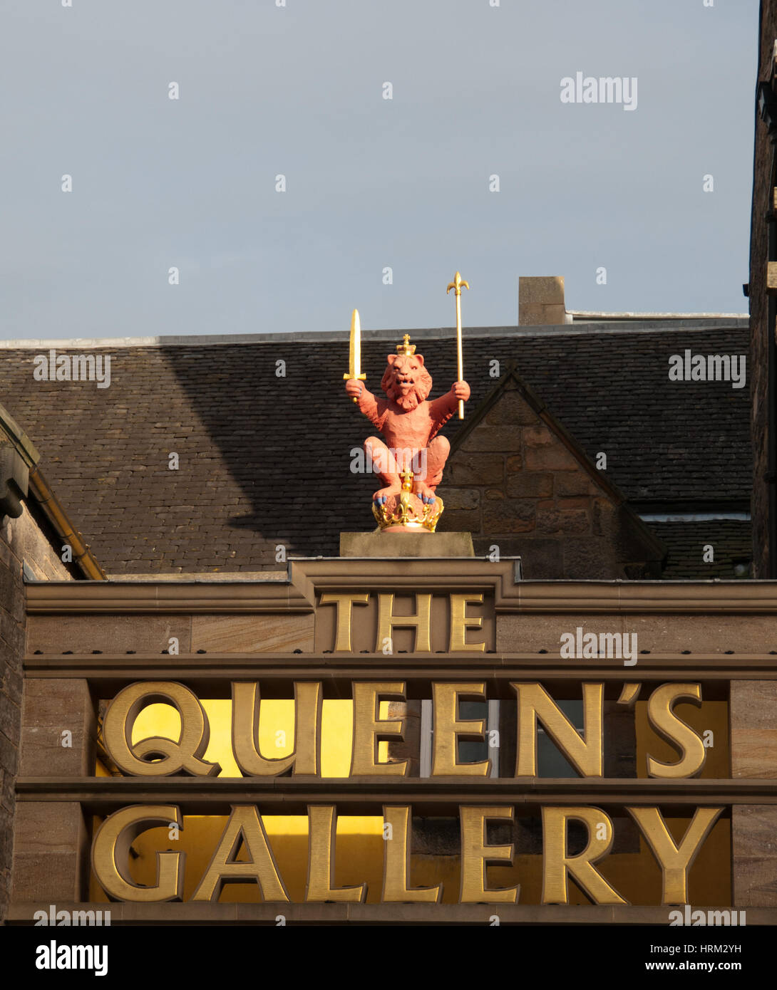The Queen's Gallery at the bottom of the Royal Mile, Edinburgh Stock ...