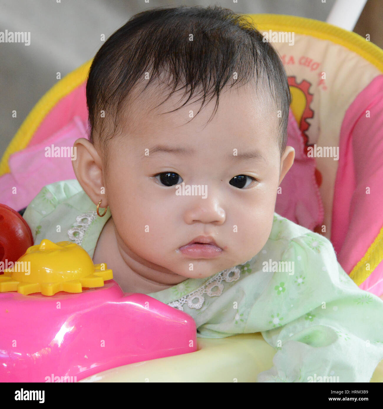 Young child in Cambodian village community, Mekong river Stock Photo ...