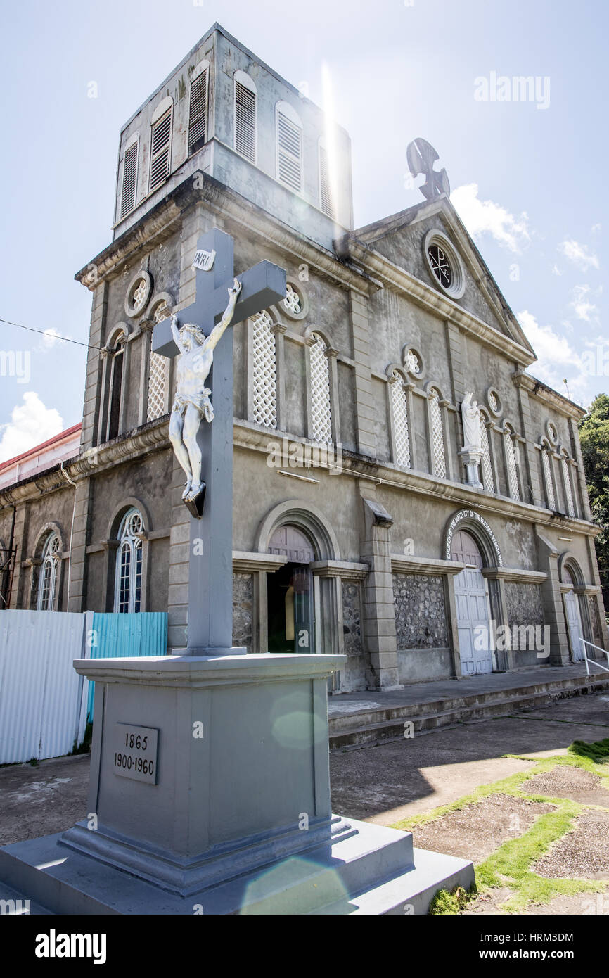 The Church Anse La Raye St. Lucia Caribbean Stock Photo - Alamy