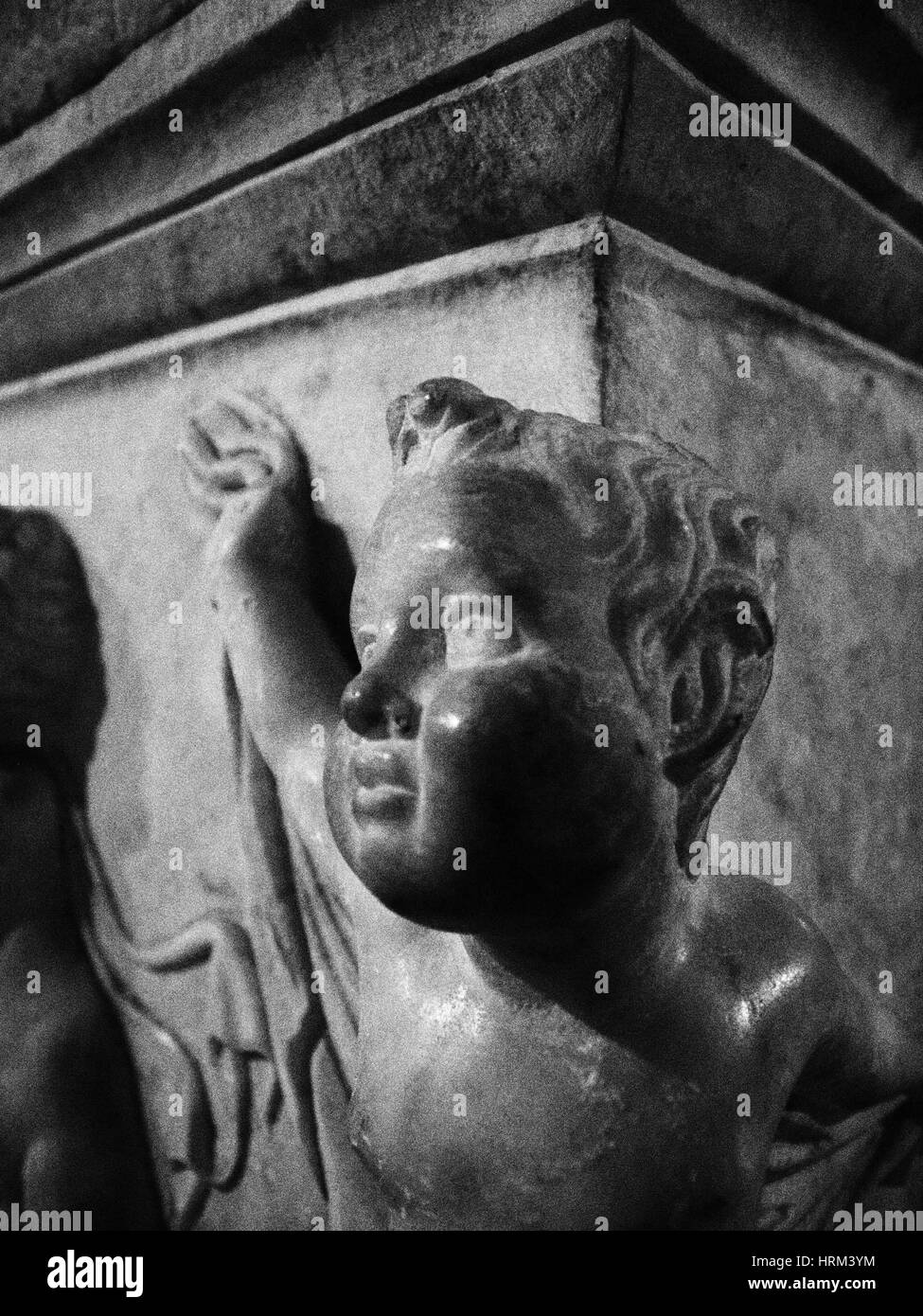 Child sarcophagus Black and White Stock Photos & Images - Alamy