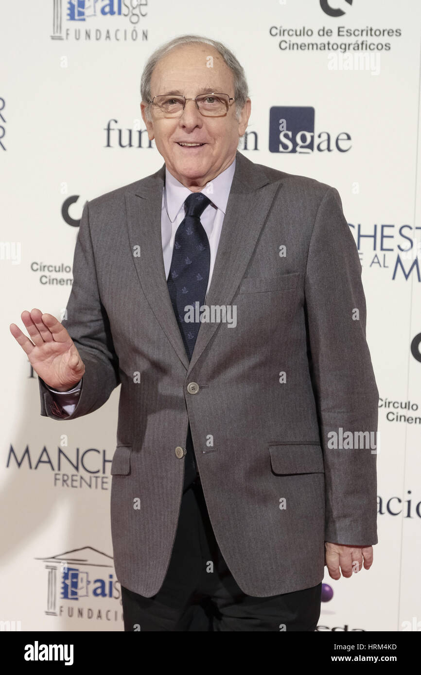 The actor Emilio Gutierrez Caba attends the delivery of the CEC medals ...