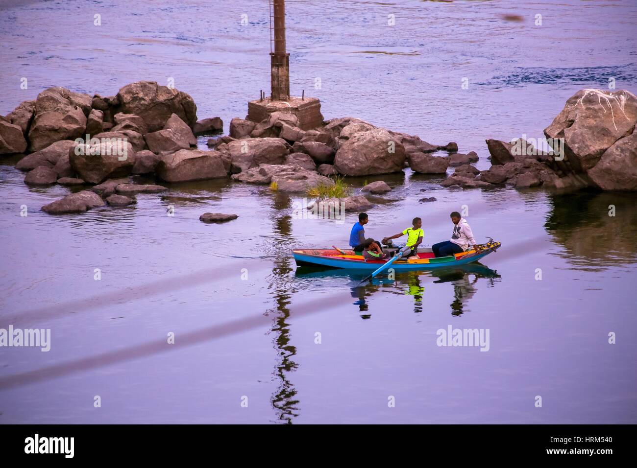 Sehel Island and river Nile. Aswan. Nubia. Egypt Stock Photo - Alamy