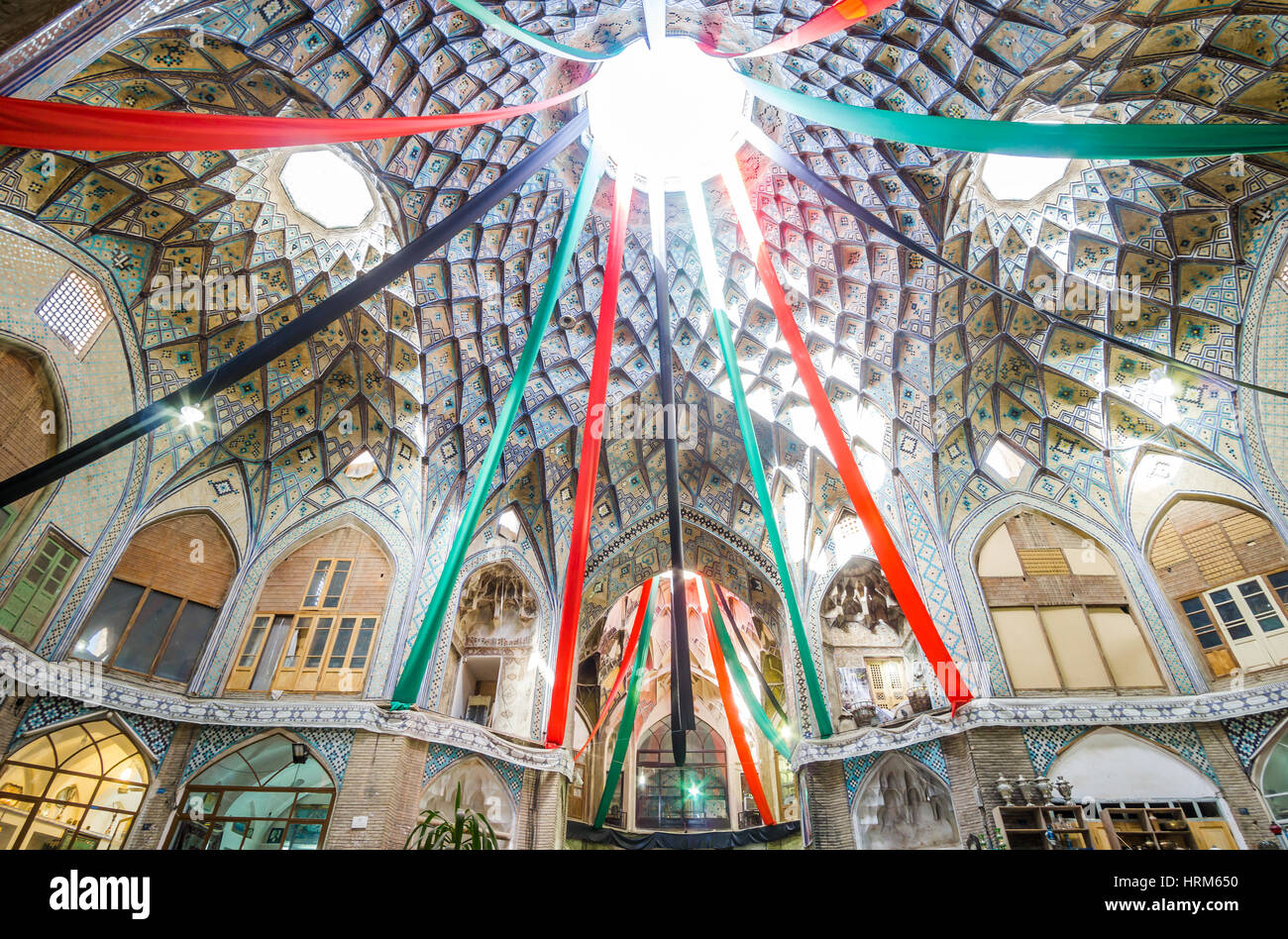roof in the bazaar of Kashan in Iran Stock Photo - Alamy