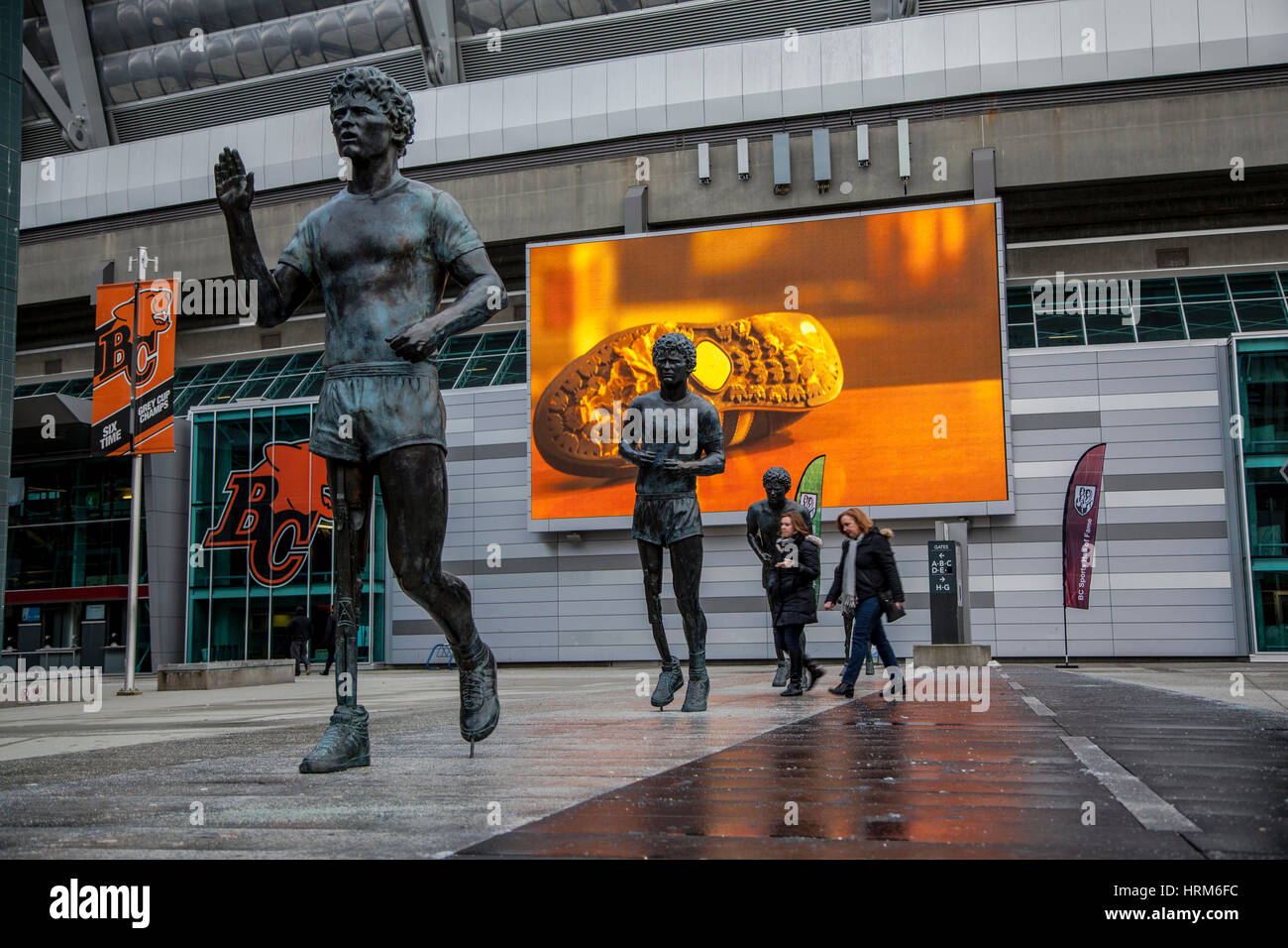 Terry Fox monument at BC Place, Vancouver, British Columbia, Canada ...