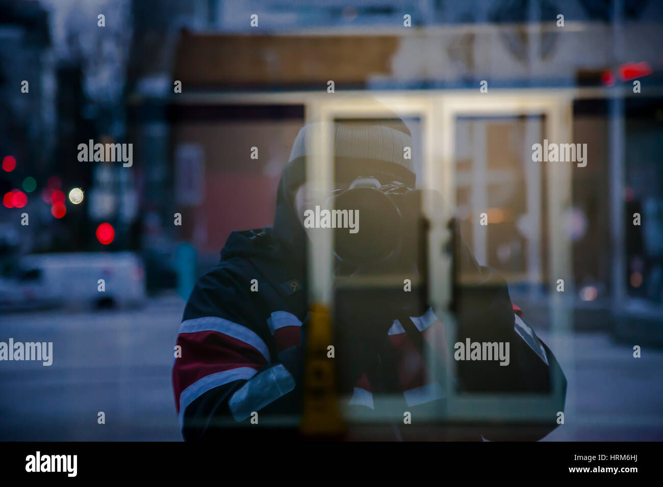 Photographer with camera, selfie Stock Photo - Alamy