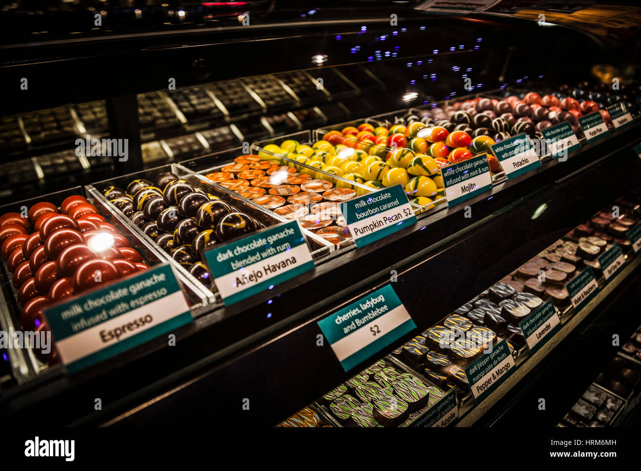 Large display of chocolates hi-res stock photography and images - Alamy