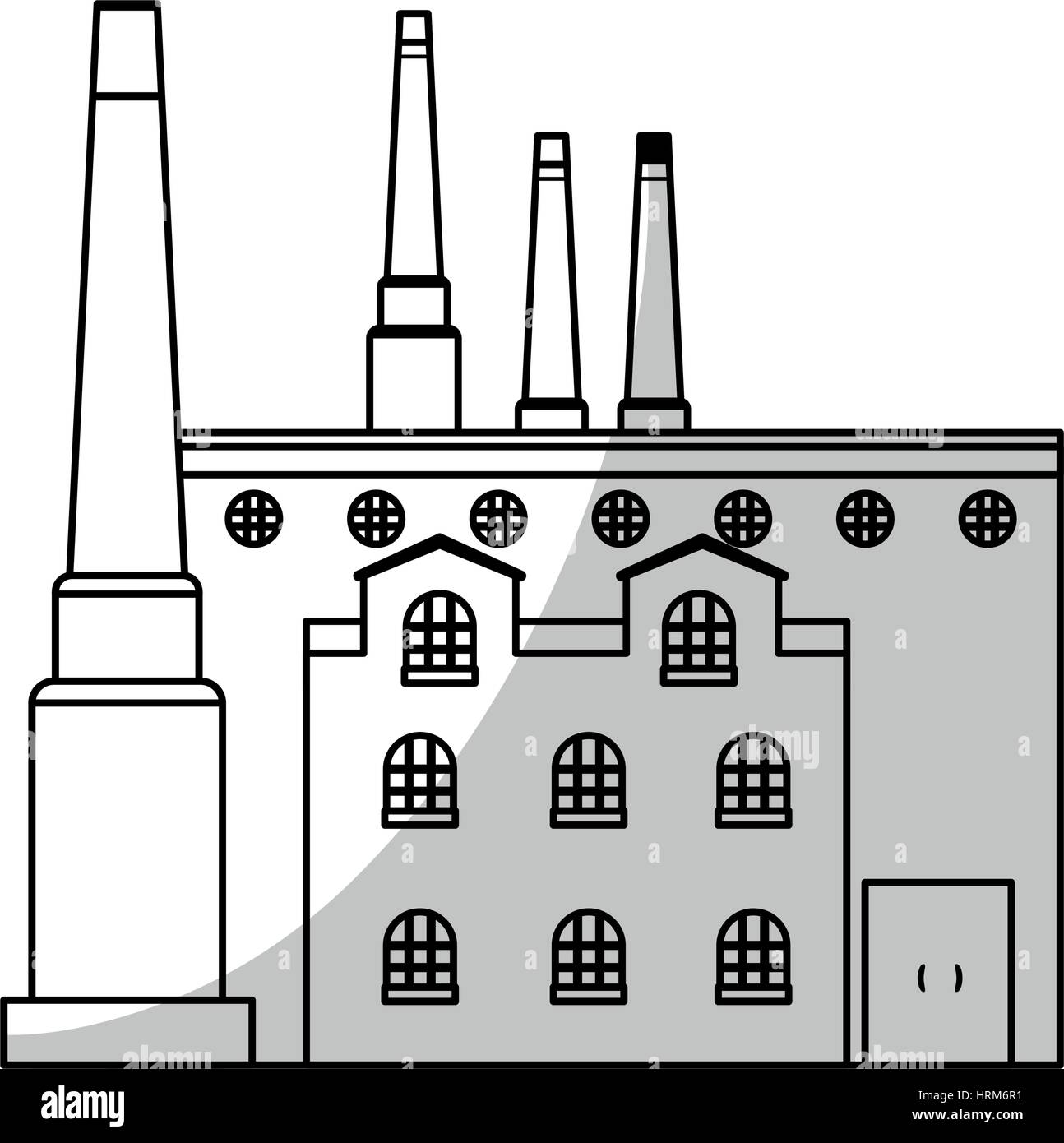 Overhead factory Stock Vector Images - Alamy