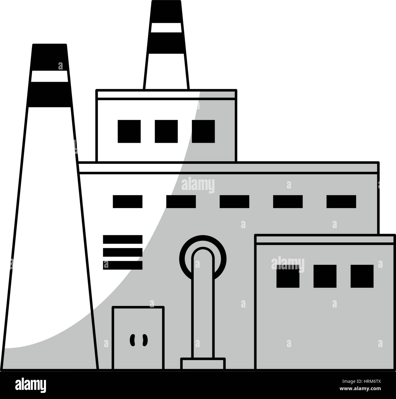 Overhead factory Stock Vector Images - Alamy