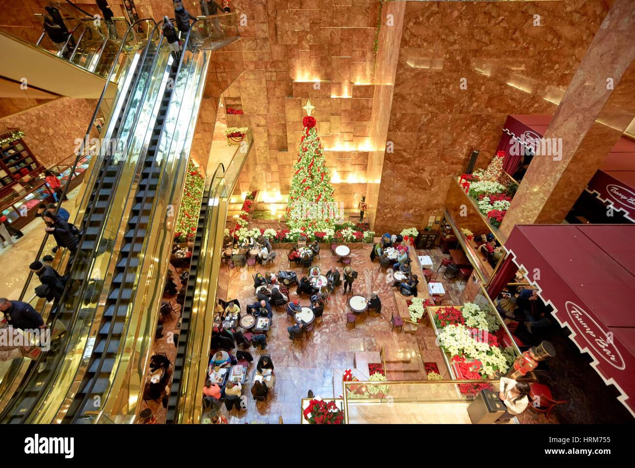 Trump Tower New York Interior High Resolution Stock Photography and ...