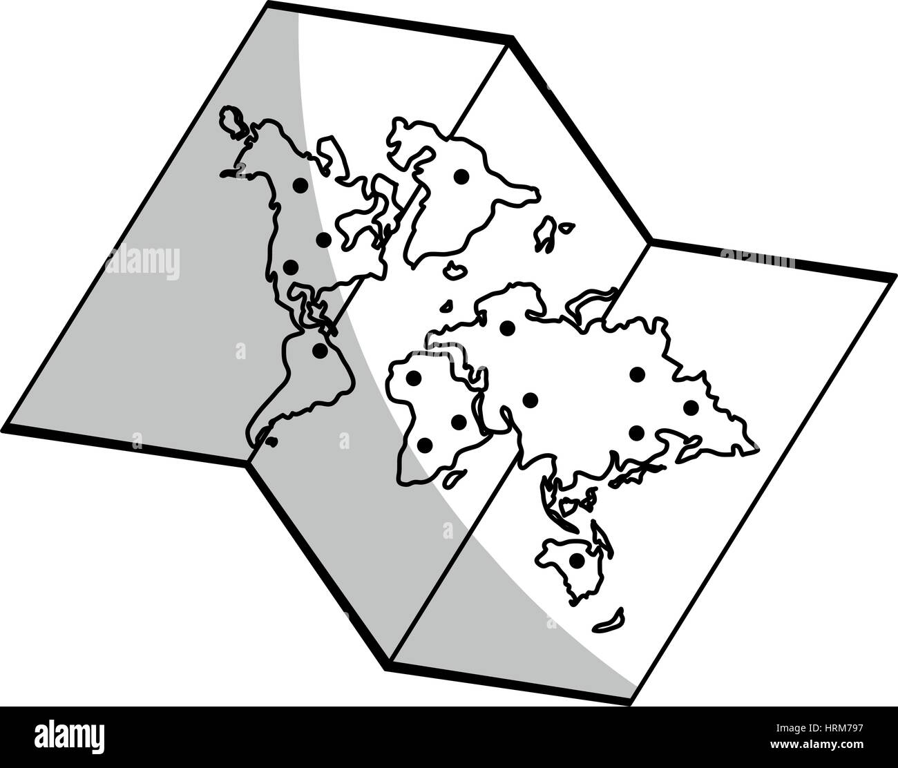 World map countries satellite Cut Out Stock Images & Pictures - Alamy