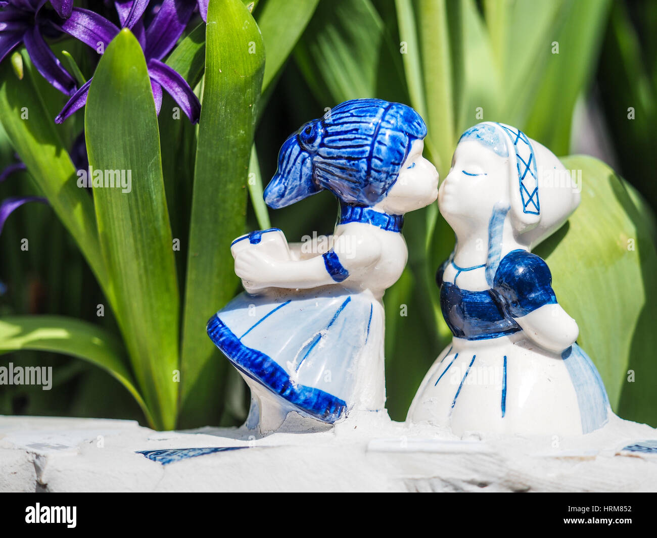 traditional Amsterdam couple. Typical dutch girl and boy. Netherlands ...