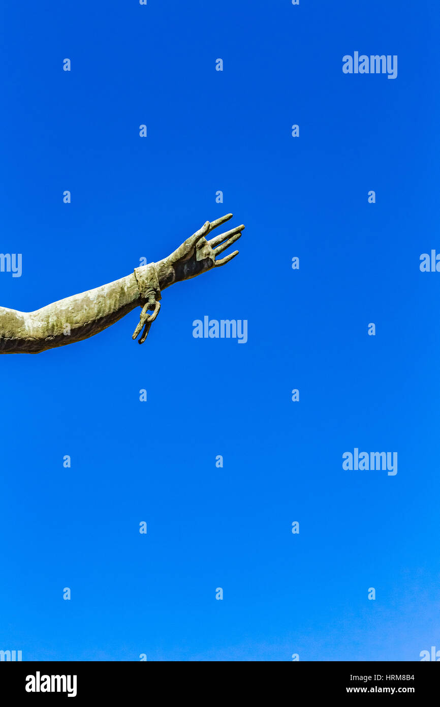 Hand broken chain hi-res stock photography and images - Alamy