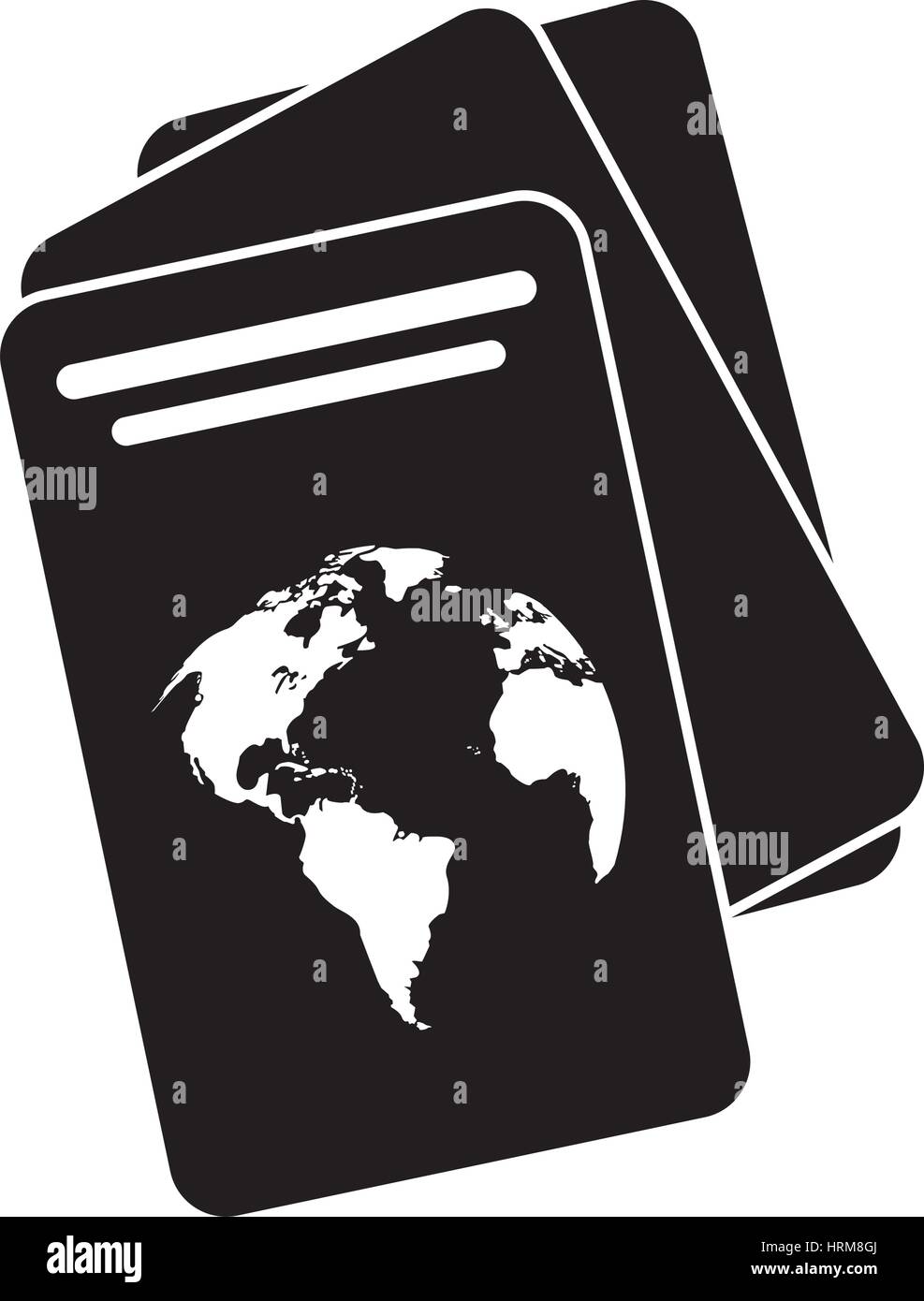 passport document identification pictogram Stock Vector Image & Art - Alamy