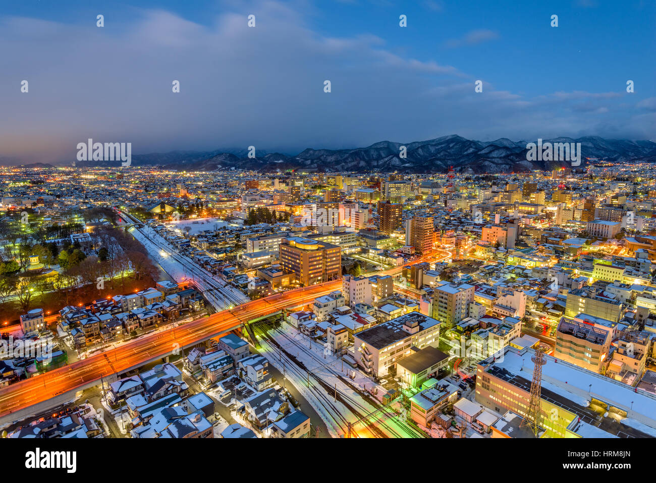 Aerial japan night hi-res stock photography and images - Alamy