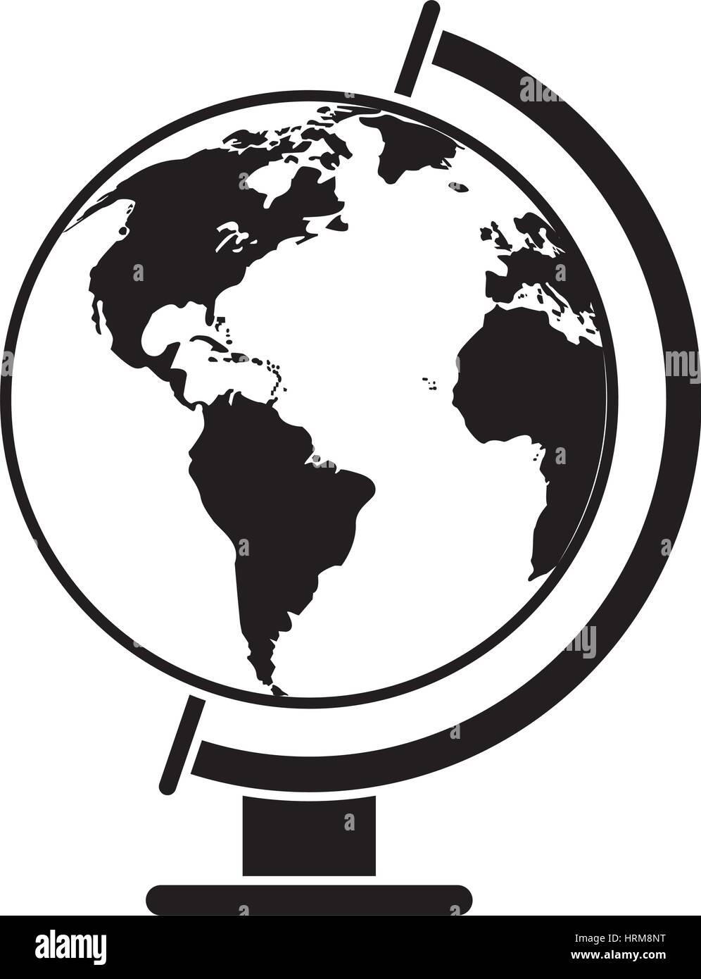 globe world map pictogram Stock Vector Image & Art - Alamy