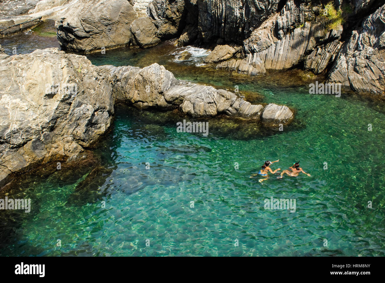Italian riviera beach women hi-res stock photography and images - Alamy
