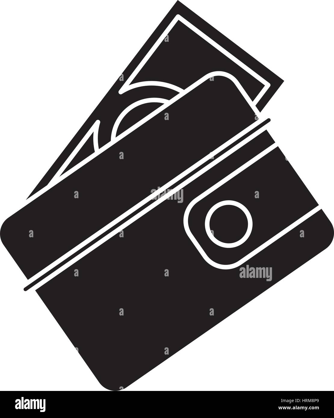 wallet dollar money cash pictogram Stock Vector Image & Art - Alamy