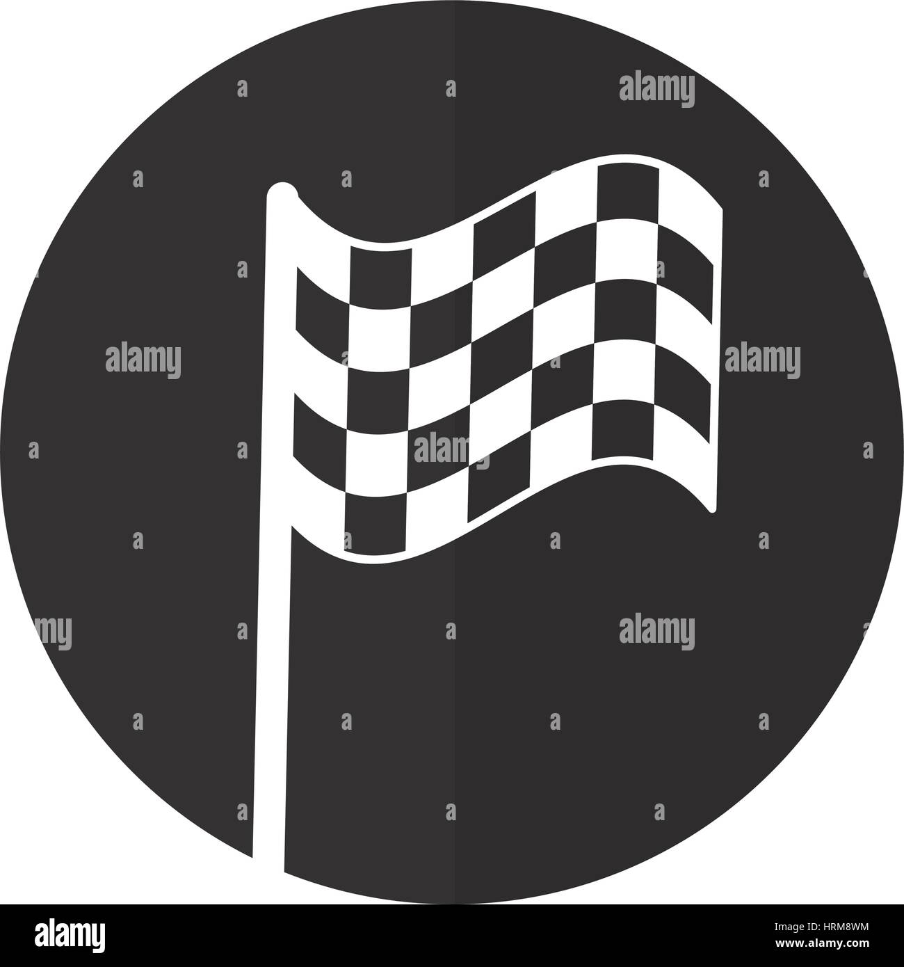 flag start racing shadow Stock Vector Image & Art - Alamy