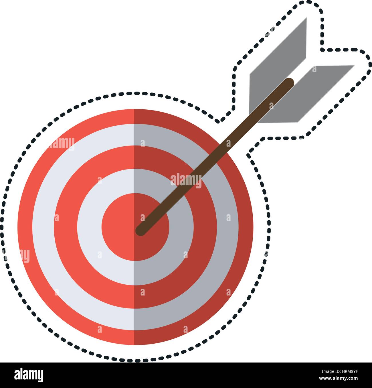 cartoon target arrow strategy market Stock Vector Image & Art - Alamy