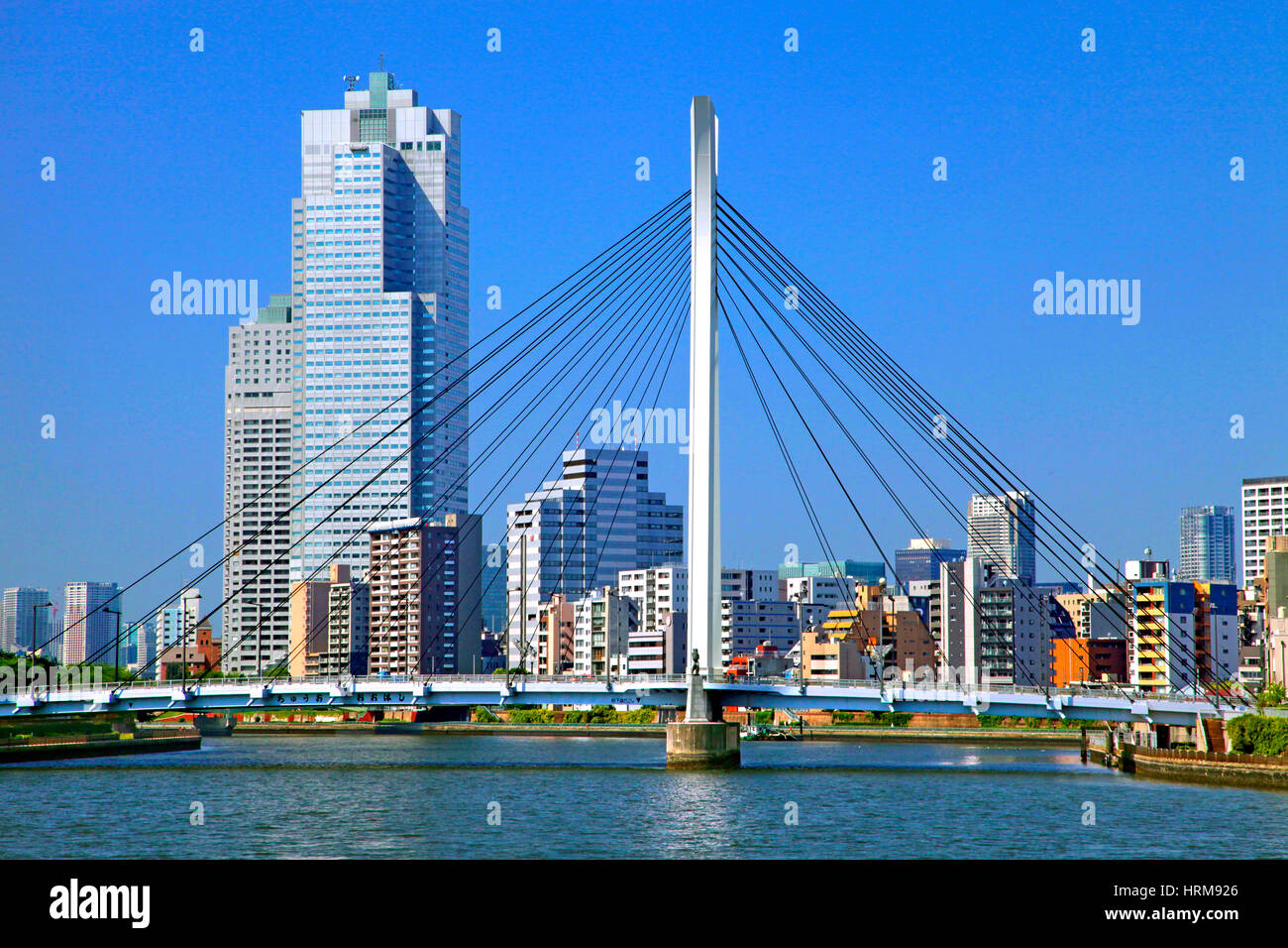 Chuou-Ohashi Bridge on Sumida River Tokyo Japan Stock Photo - Alamy