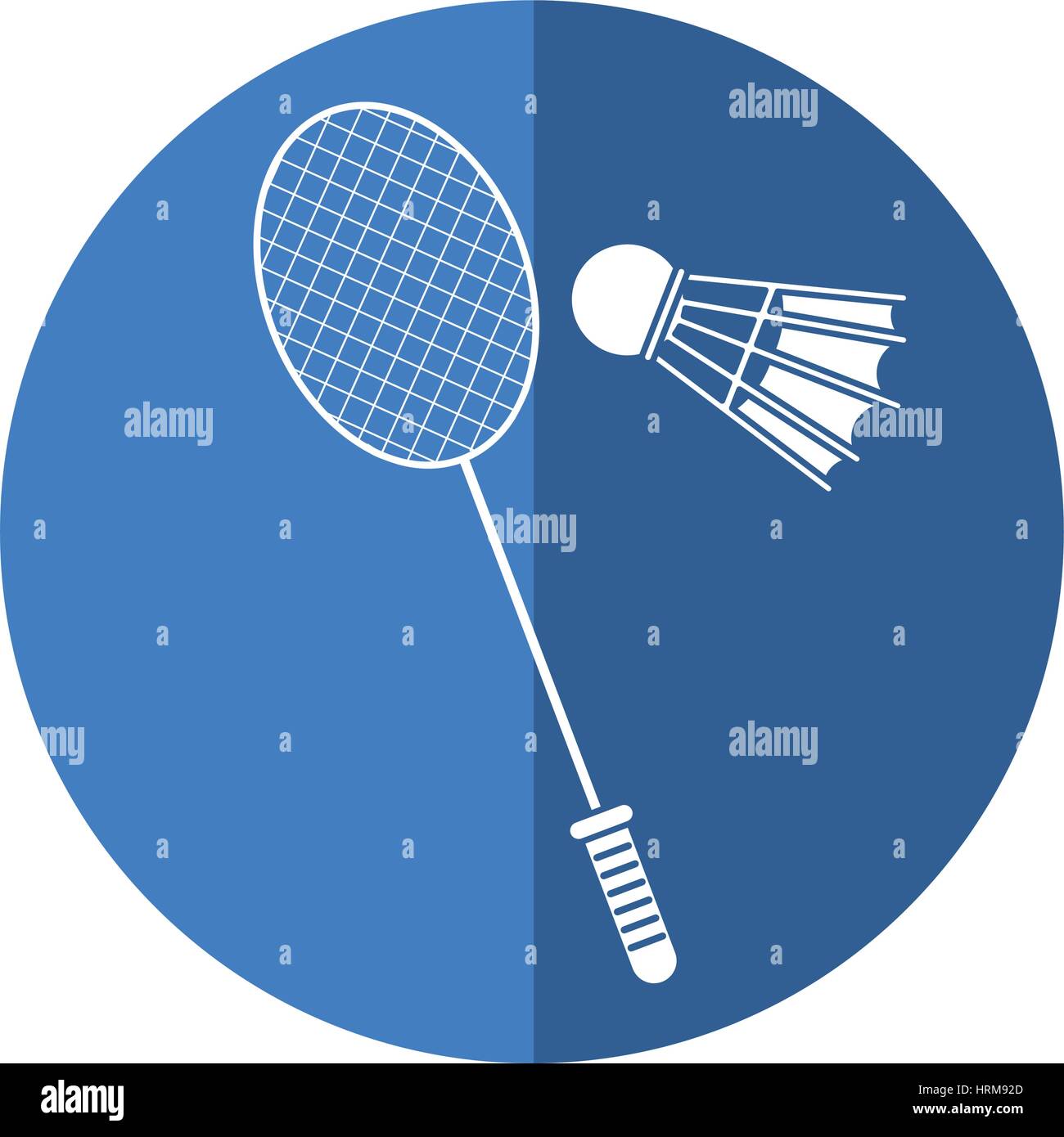 badminton racket shuttlecock sport shadow Stock Vector Image & Art - Alamy