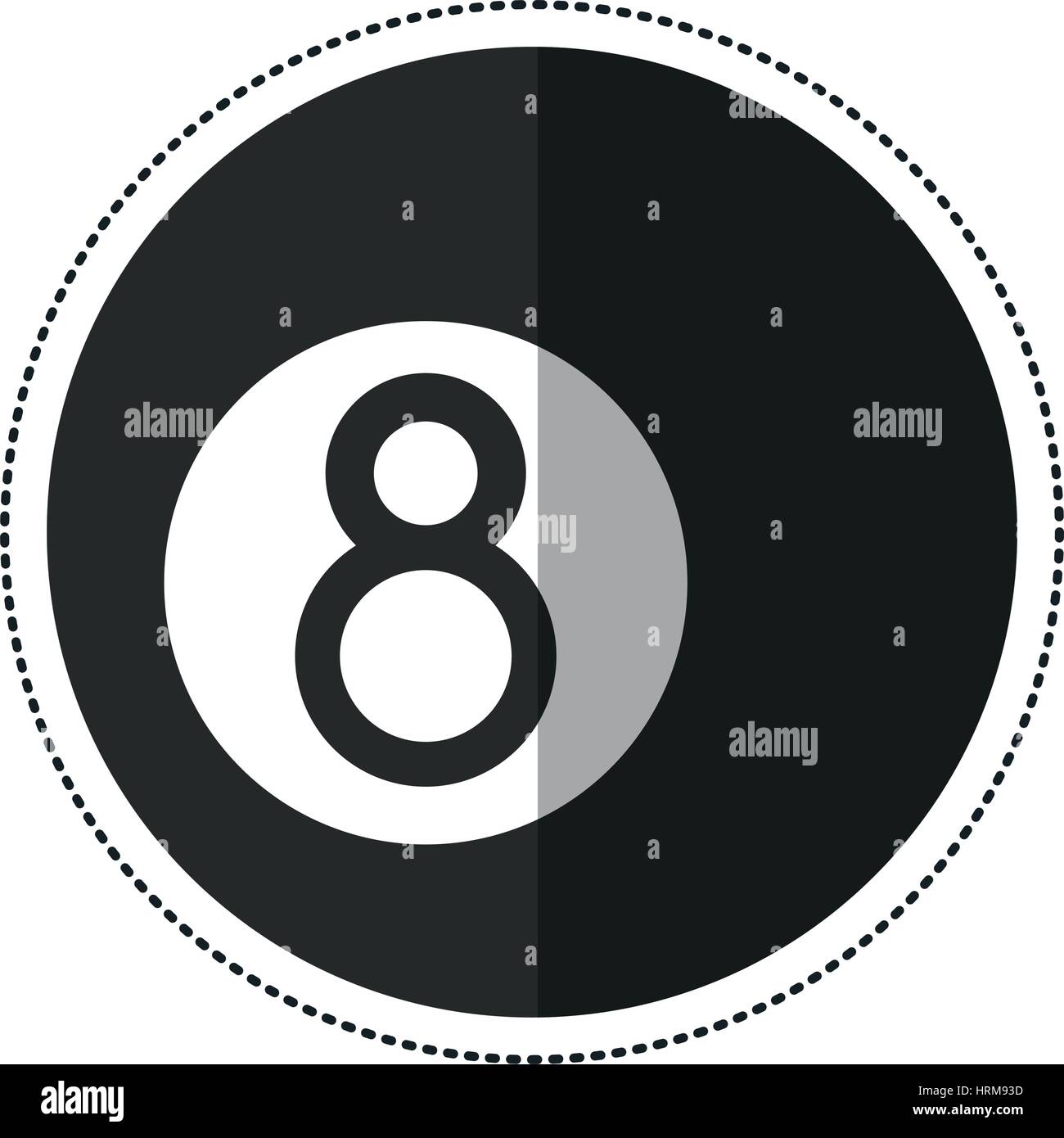 cartoon billiard ball eight Stock Vector Image & Art - Alamy