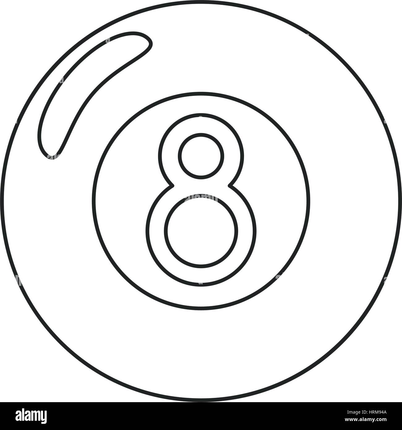 Eightball icon Stock Vector Images - Alamy