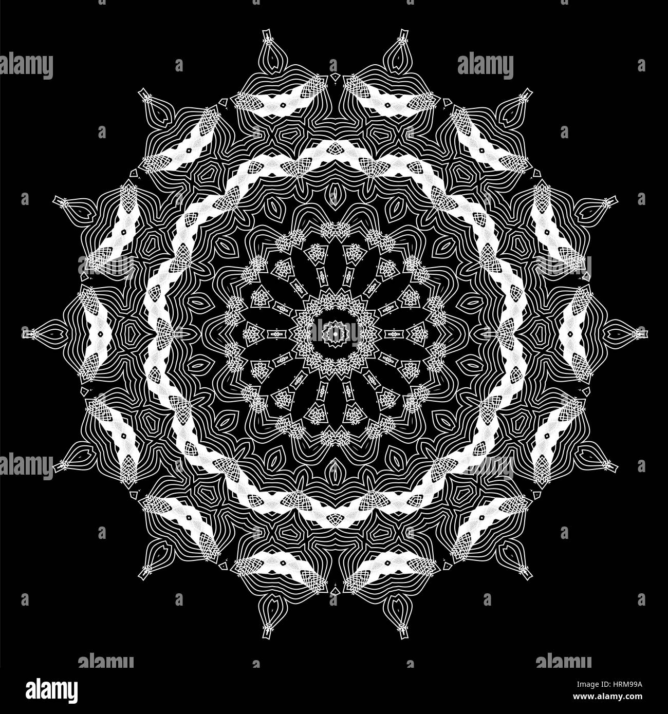 Ornamental Line Pattern. Decorative Texture. Oriental Geometric ...