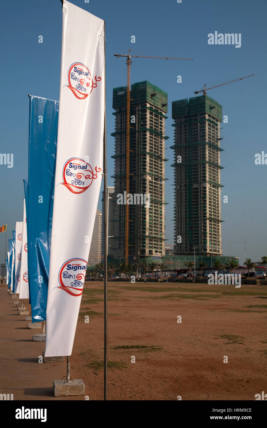 galle face green colombo sri lanka Stock Photo - Alamy