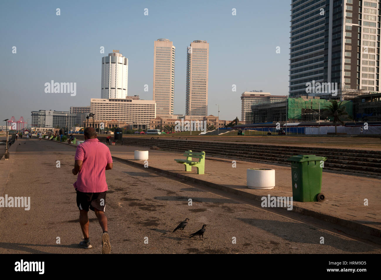 galle face green colombo sri lanka Stock Photo - Alamy