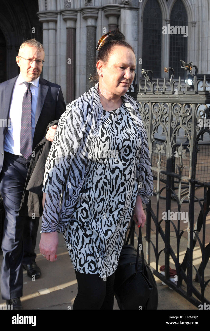 Mother Pam Duggan at the Royal Courts of Justice in London for the ...