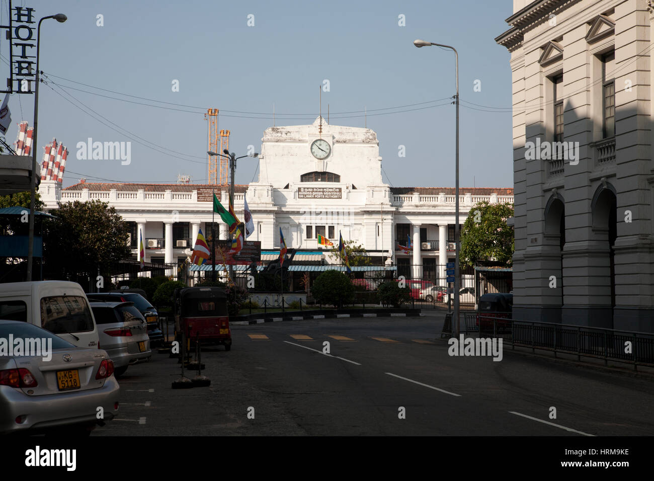 port authority fort colombo sri lanka Stock Photo - Alamy