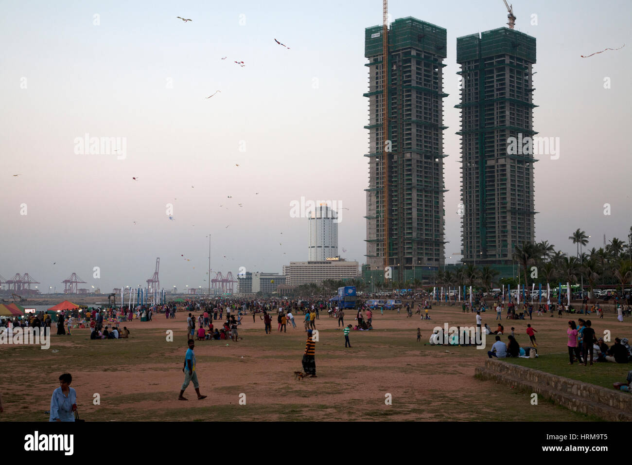 galle face green colombo sri lanka Stock Photo - Alamy