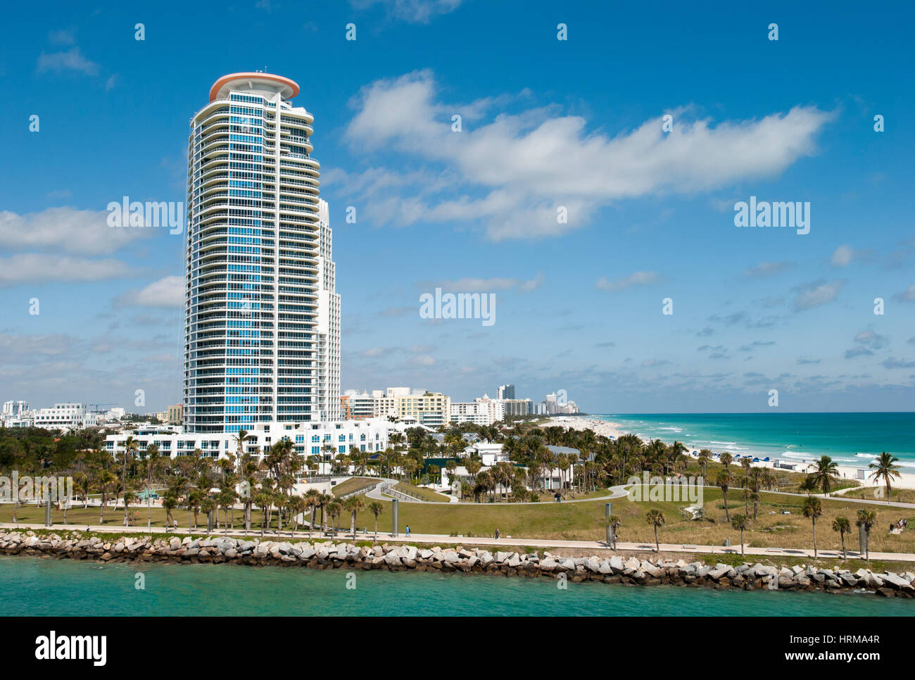 The view of Miami South Beach landmark (Florida Stock Photo - Alamy