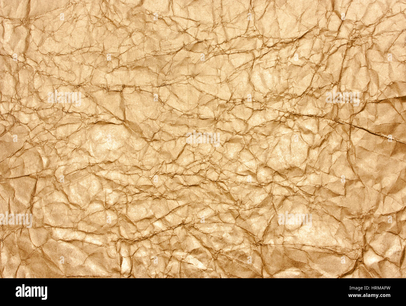 Gold background texture of crumpled paper Stock Photo - Alamy