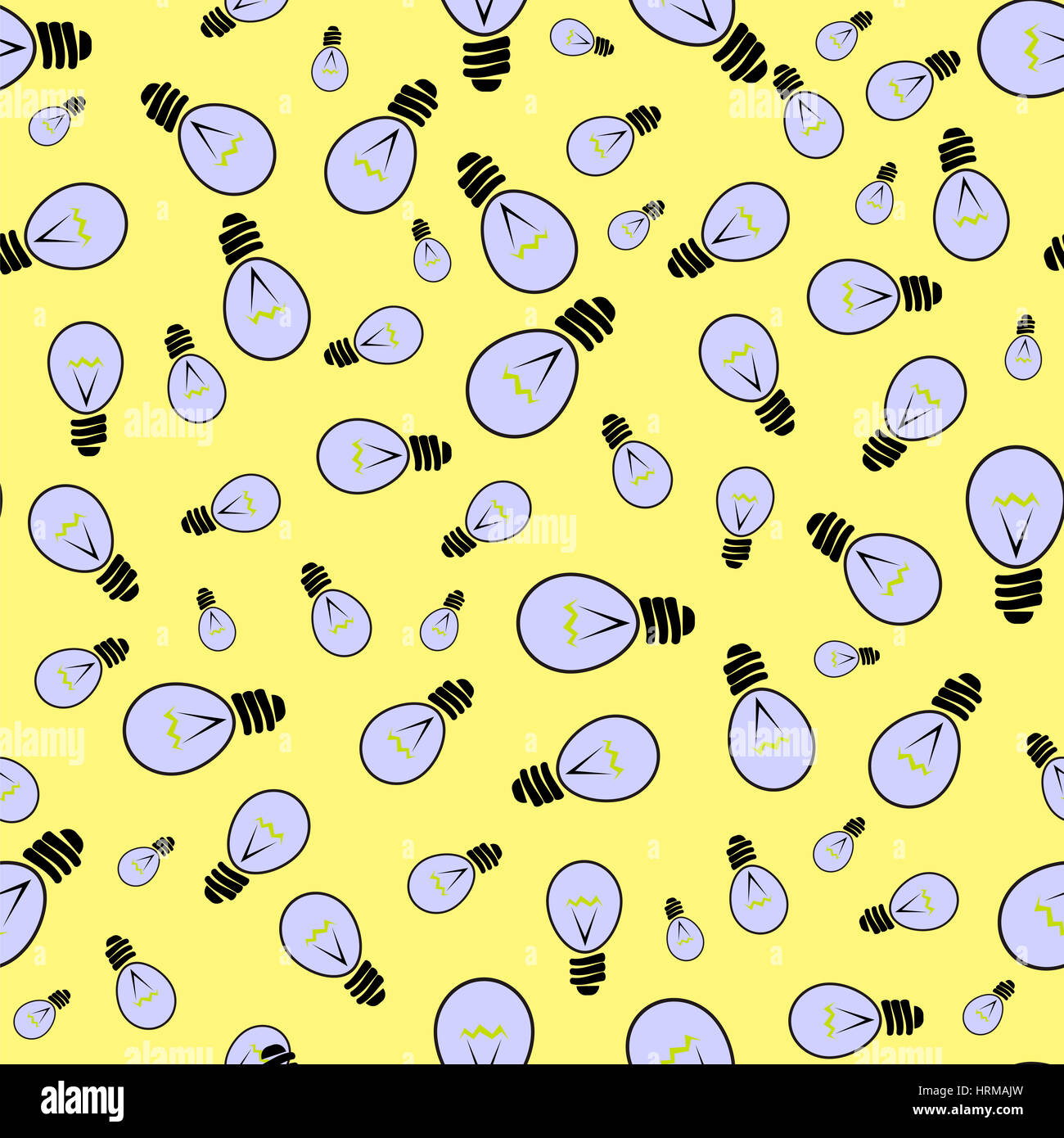 Electric Lamp Seamless Pattern Stock Photo - Alamy
