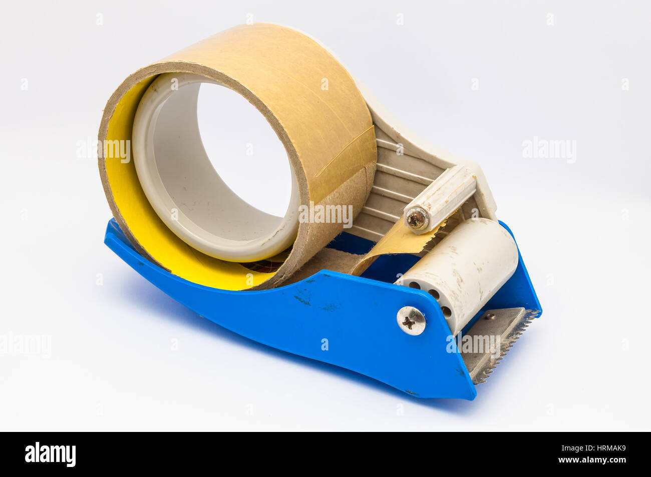Run Out of Adhesive/ Scotch Tape on White Background/ Isolated Stock ...