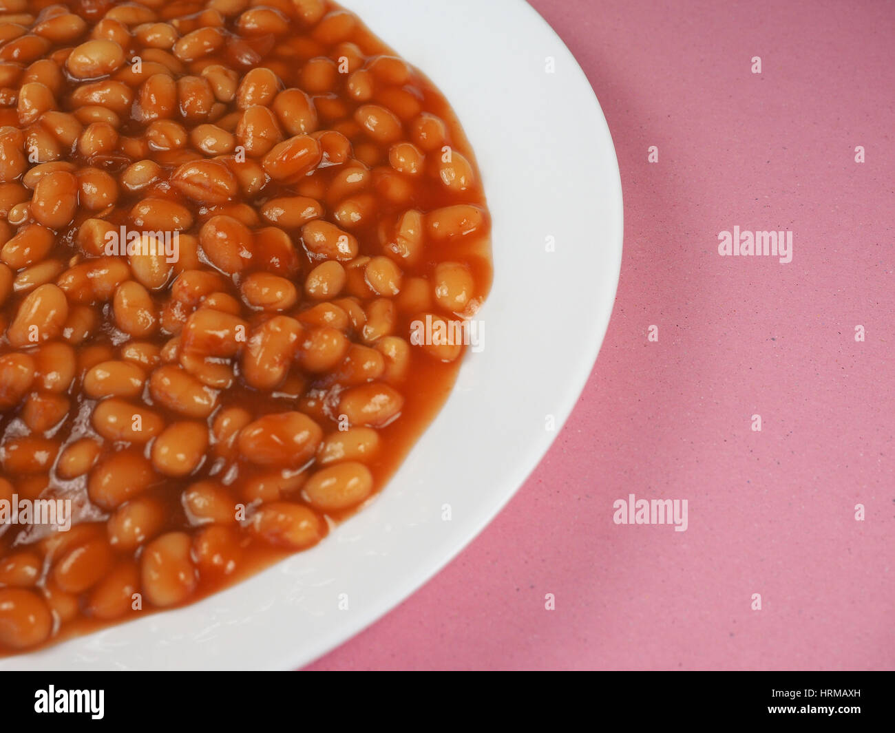 baked beans food in a tomato sauce Stock Photo - Alamy
