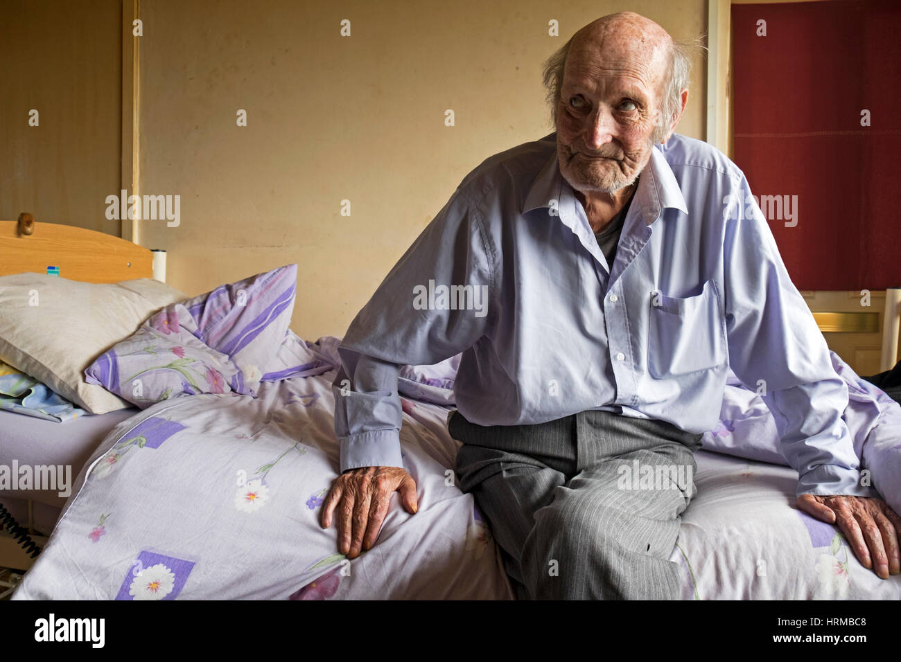 Bedridden man UK Stock Photo - Alamy