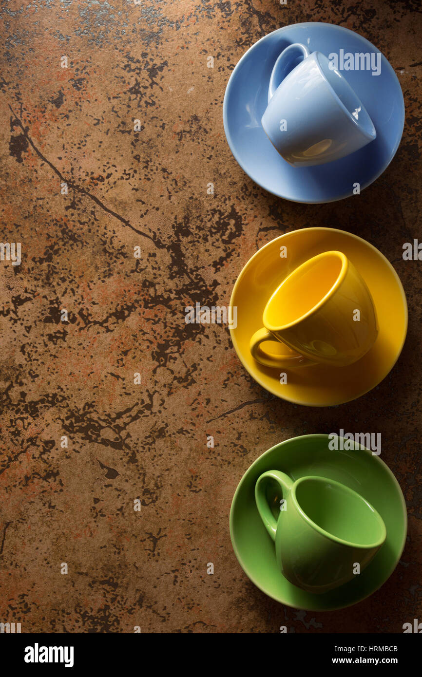 empty cup at abstract background texture Stock Photo - Alamy