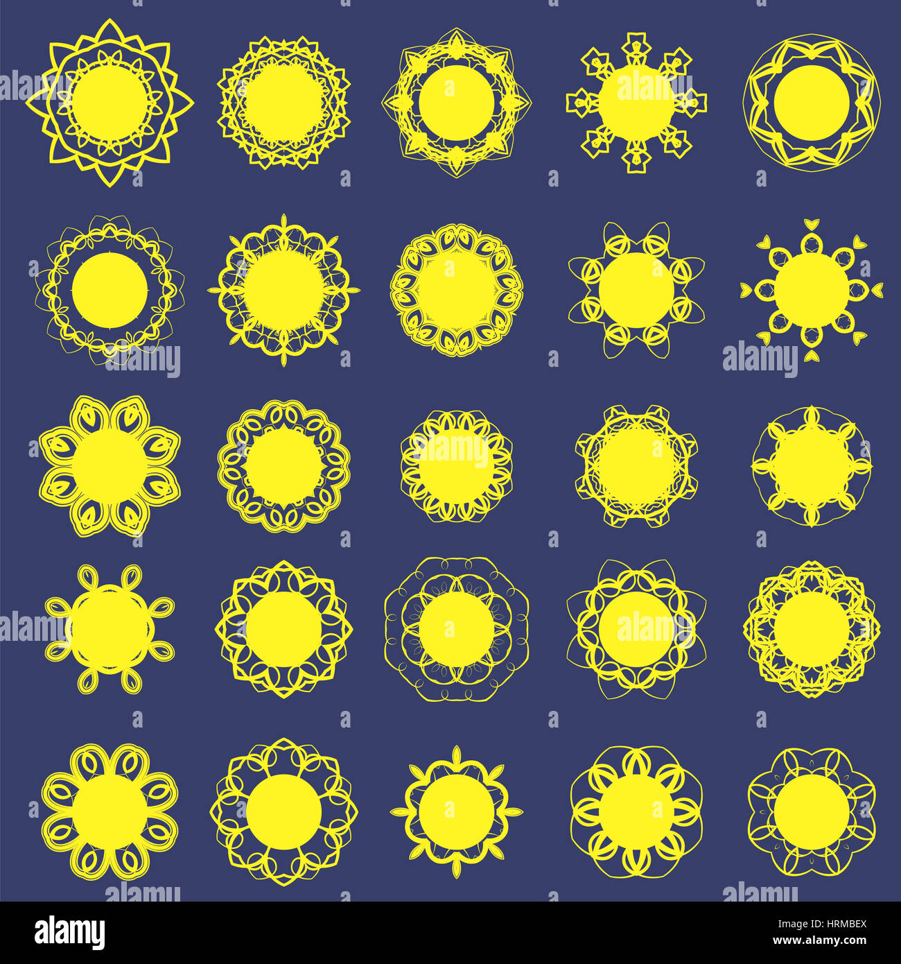 Different Sun Icons Stock Photo - Alamy